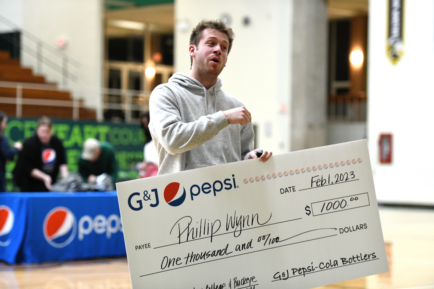 Wynn Wins $1,000 Prize during Halftime Competition - Wilmington College ...