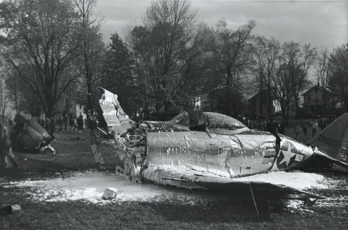 SESQUICENTENNIAL MOMENT: WWII Fighter Plane Crashes on Campus Mall in ...