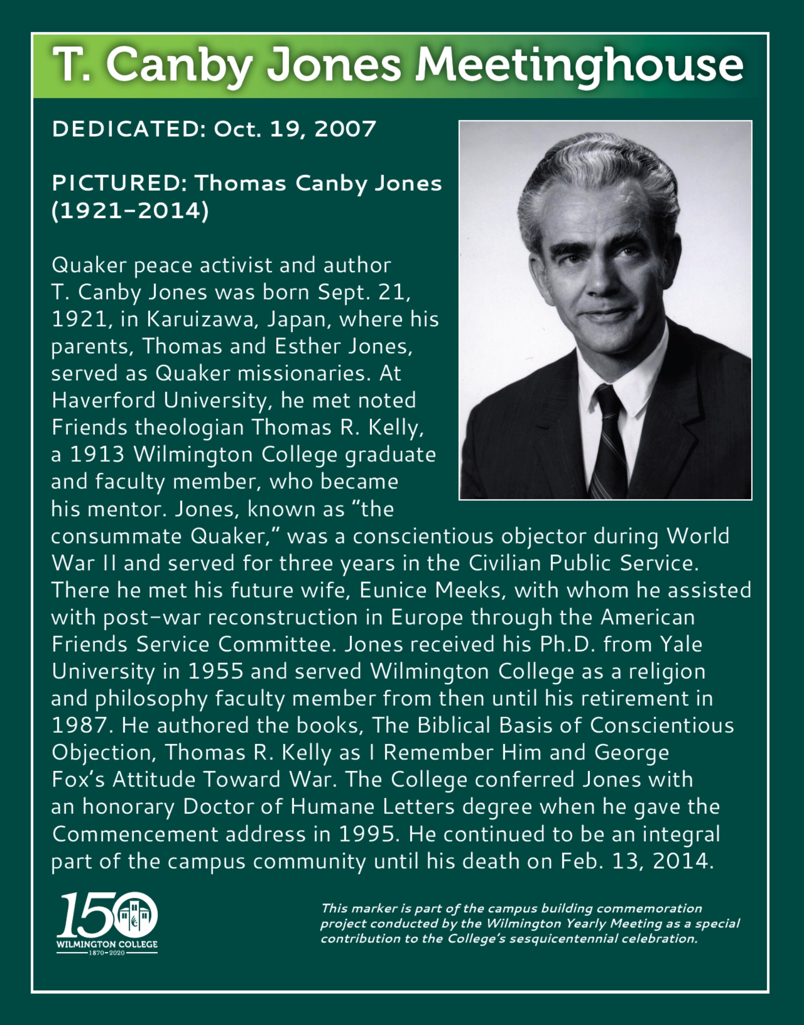 Local Quakers Behind Plaques Highlighting Building Namesakes ...