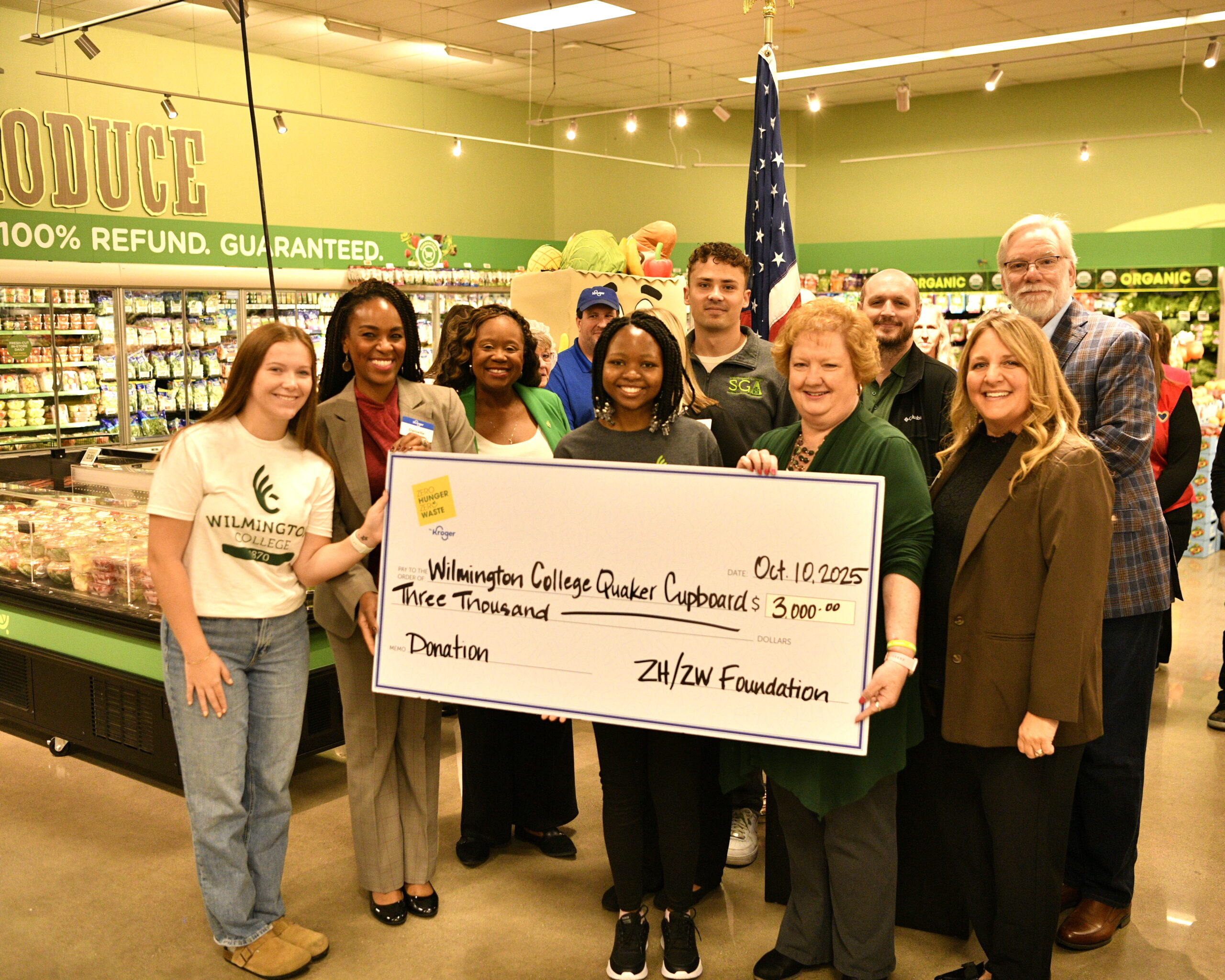 Kroger Supports Campus Food Security with $3,000 Gift to Quaker ...